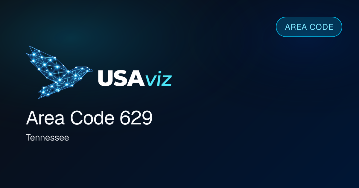 Area Code 629 — Location, Map & Demographics | USAviz